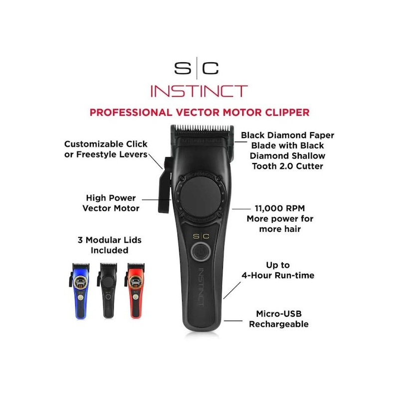 MÁQUINA CORTADOR CABELO STYLECRAFT INSTINCT CLIPPER
